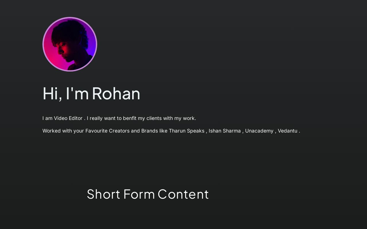 Rohan's Portfolio